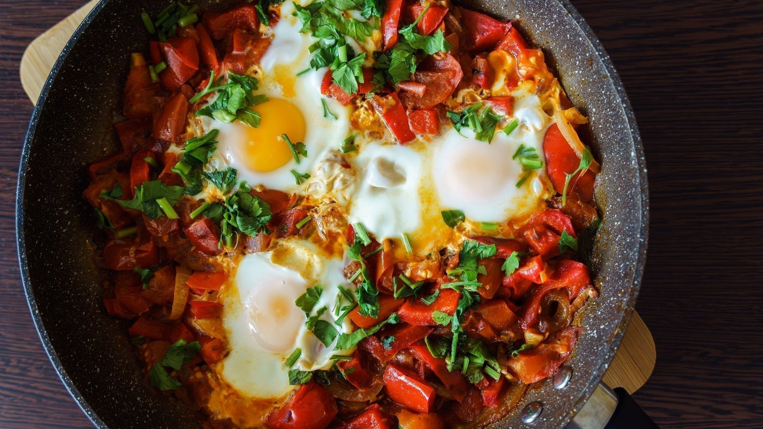 Tunisian chakchouka revisited with Gluten-Free Orzo – Healthy Recipe ...